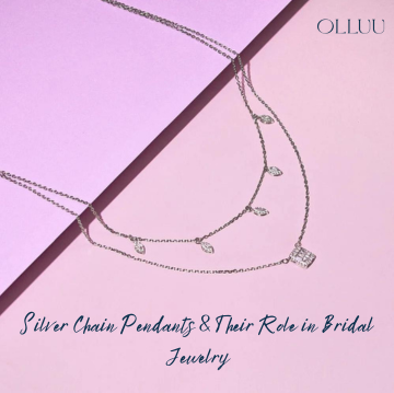 Silver Chain Pendants and Their Role in Bridal Jewelry – OLLUU Sterling ...