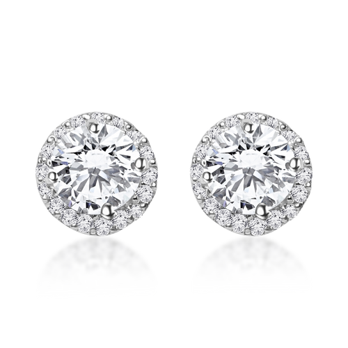 Buy Pure 925 Real Sterling Silver Stud Earrings Online India – OLLUU ...